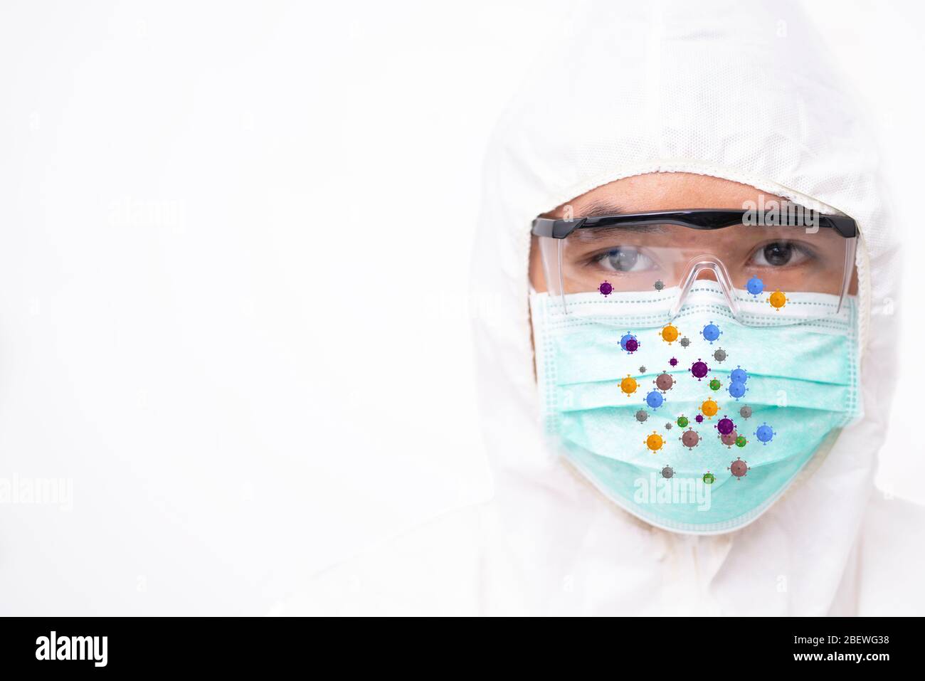 Doctor wearing ppe suit face hi-res stock photography and images - Alamy