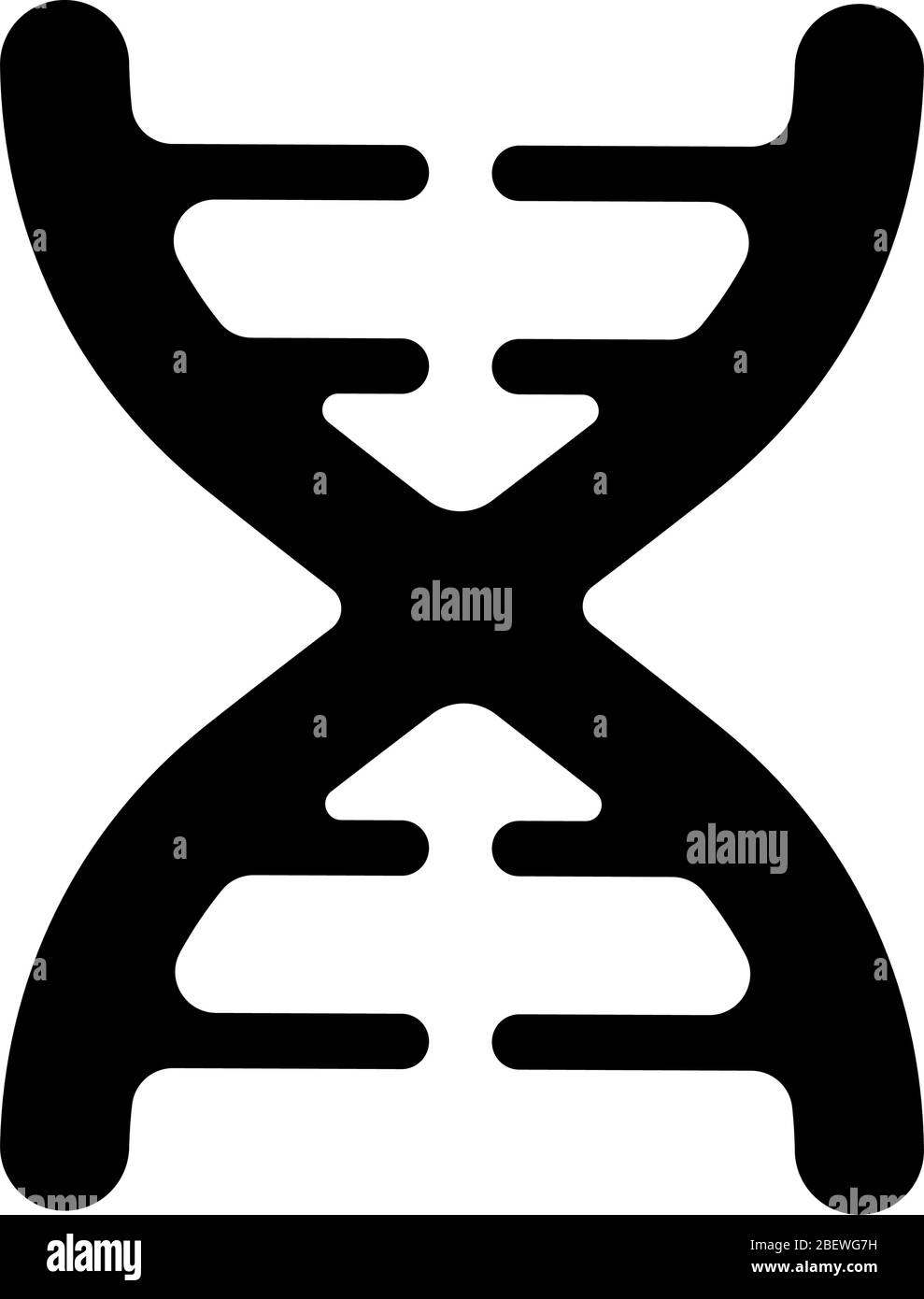 DNA icon flat vector illustration Stock Vector Image & Art - Alamy