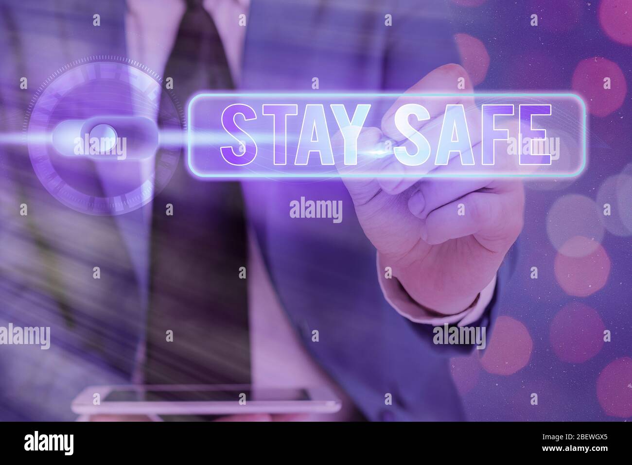Writing note showing Stay Safe. Business concept for secure from threat ...