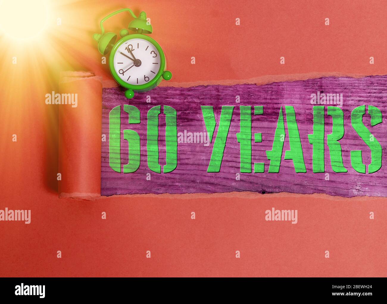 Handwriting text 60 Years. Conceptual photo It is the onset of a golden ...