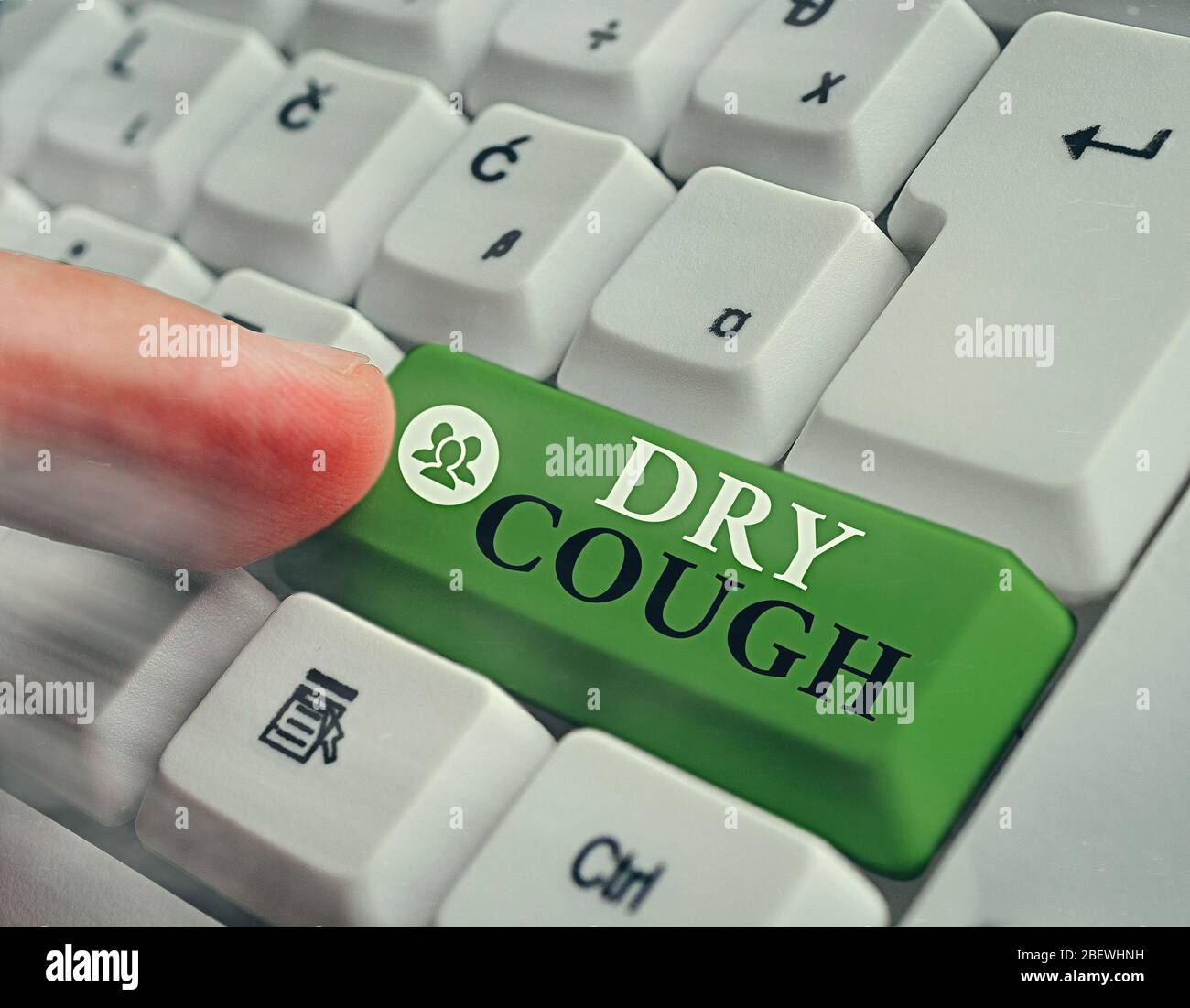 Handwriting text writing Dry Cough. Conceptual photo cough that are not ...