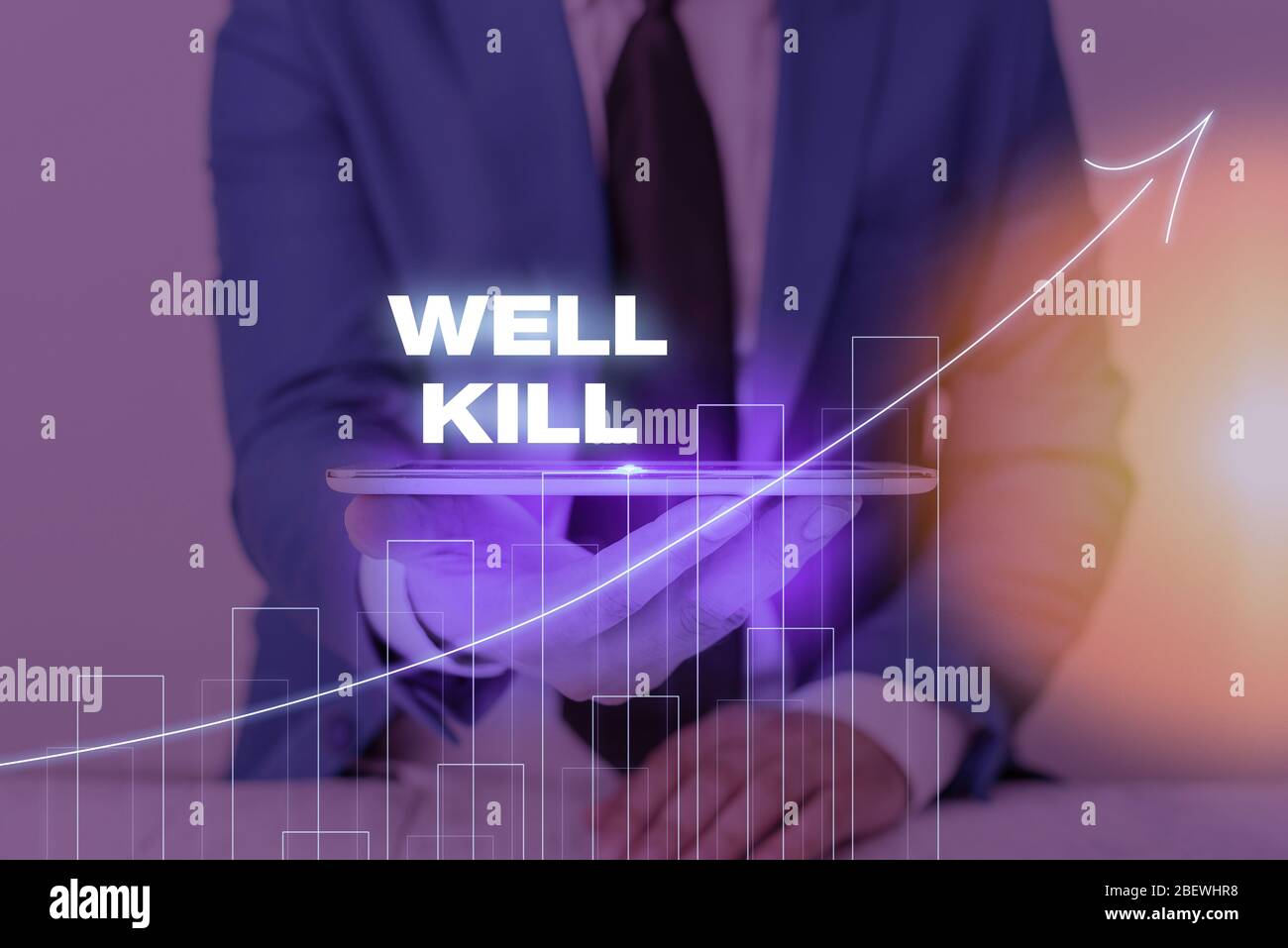 Handwriting text writing Well Kill. Conceptual photo operation of ...
