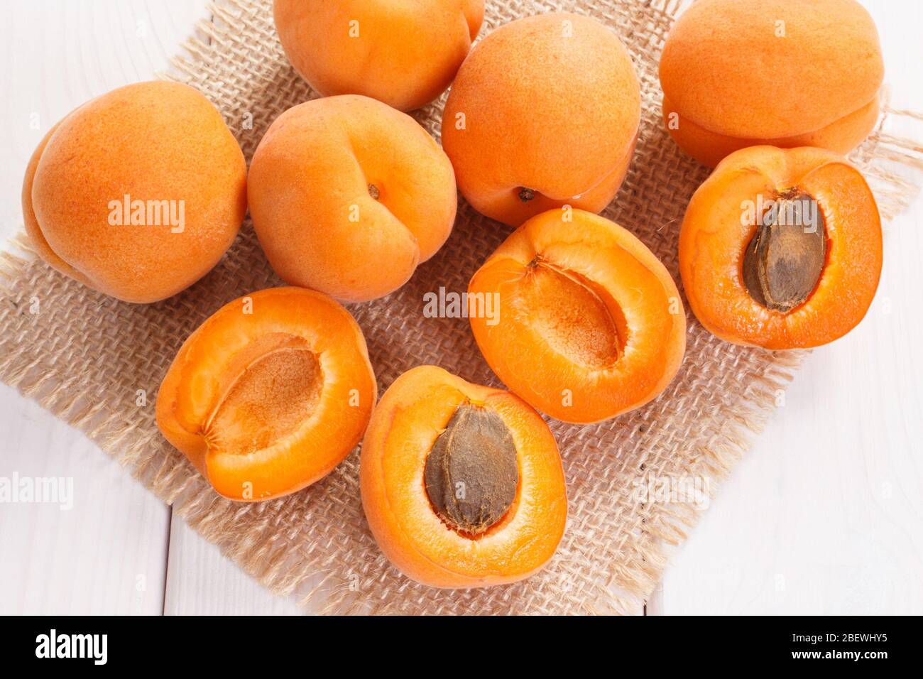 Fresh ripe apricot as source vitamins and minerals, concept of healthy ...