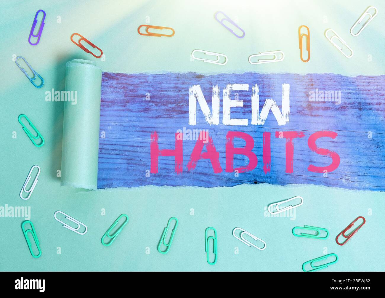 Word writing text New Habits. Business photo showcasing change the ...