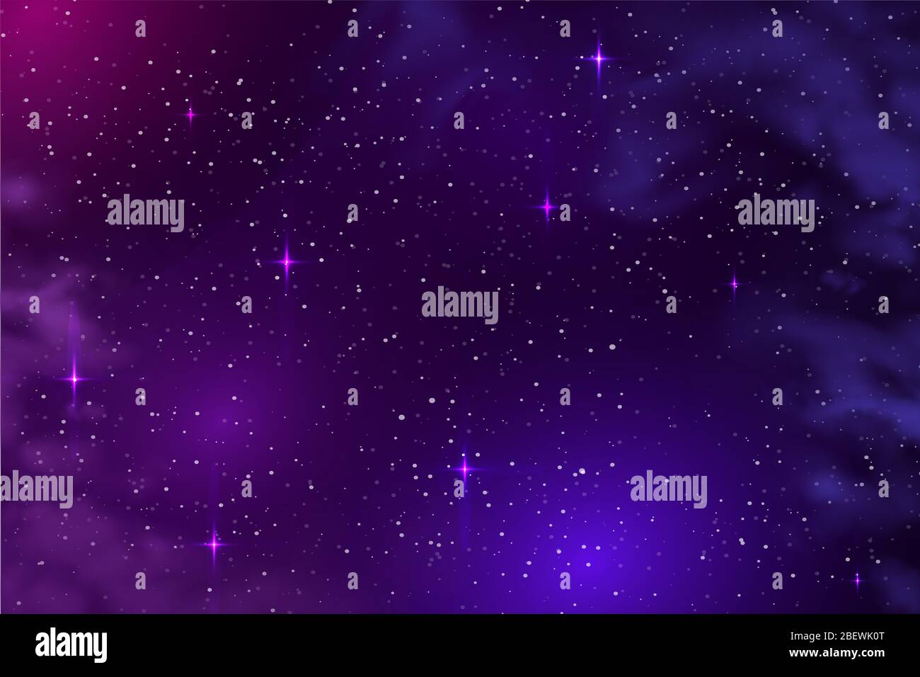 Horizontal space background with abstract shape and stars. Web design ...