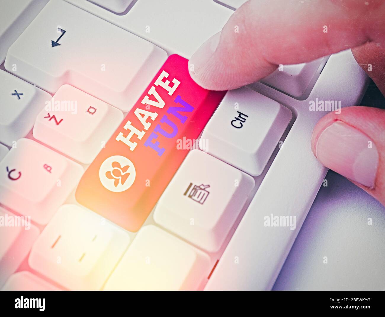 Text sign showing Have Fun. Business photo showcasing wish somebody ...