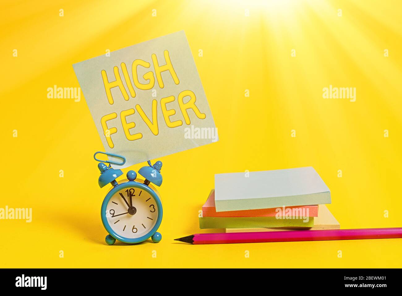 Text sign showing High Fever. Business photo text medical condition ...