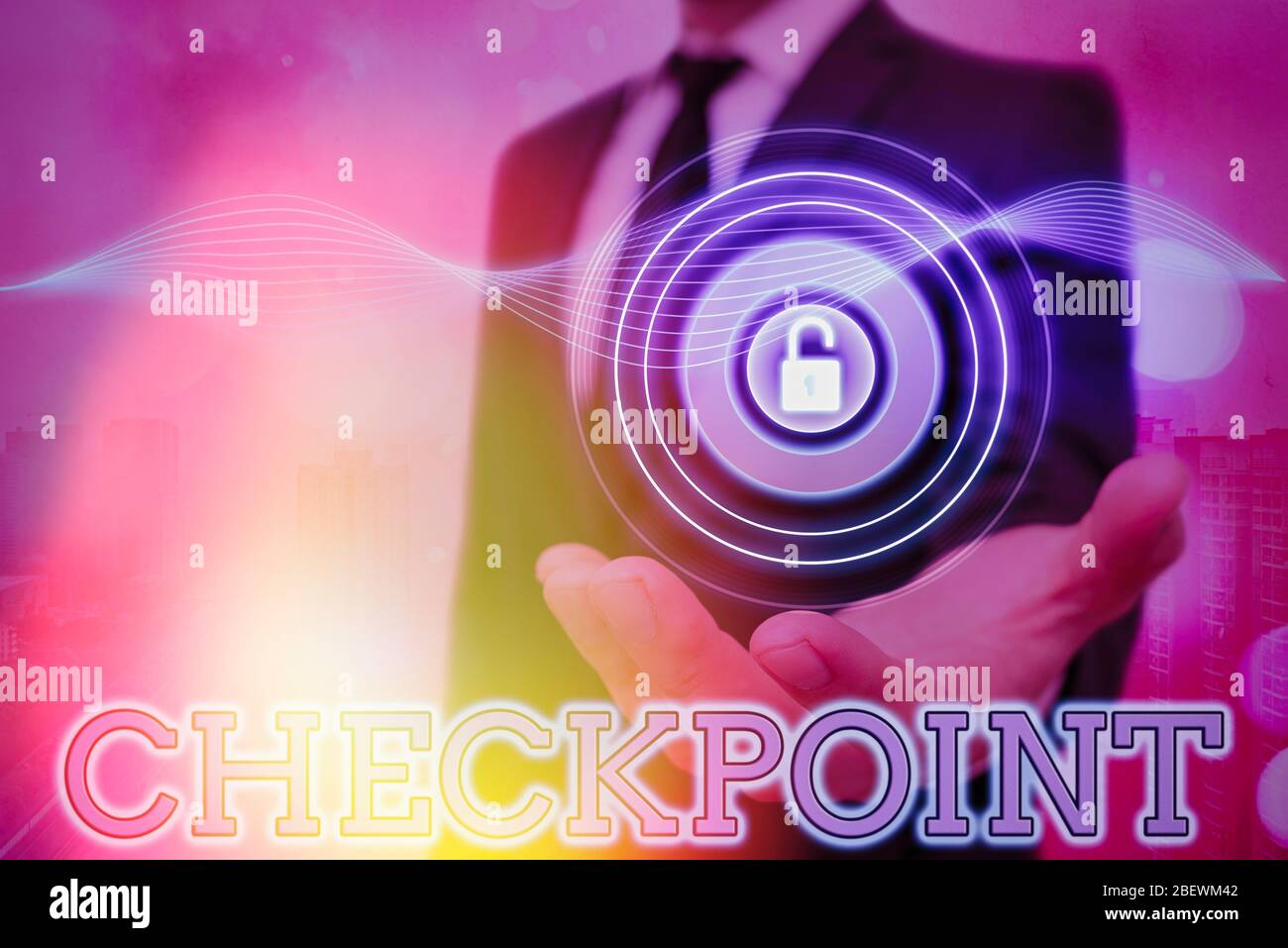 Handwriting text Checkpoint. Conceptual photo manned entrance, where ...