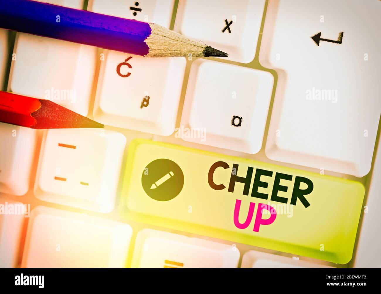 Handwriting text Cheer Up. Conceptual photo to live every moment as the ...