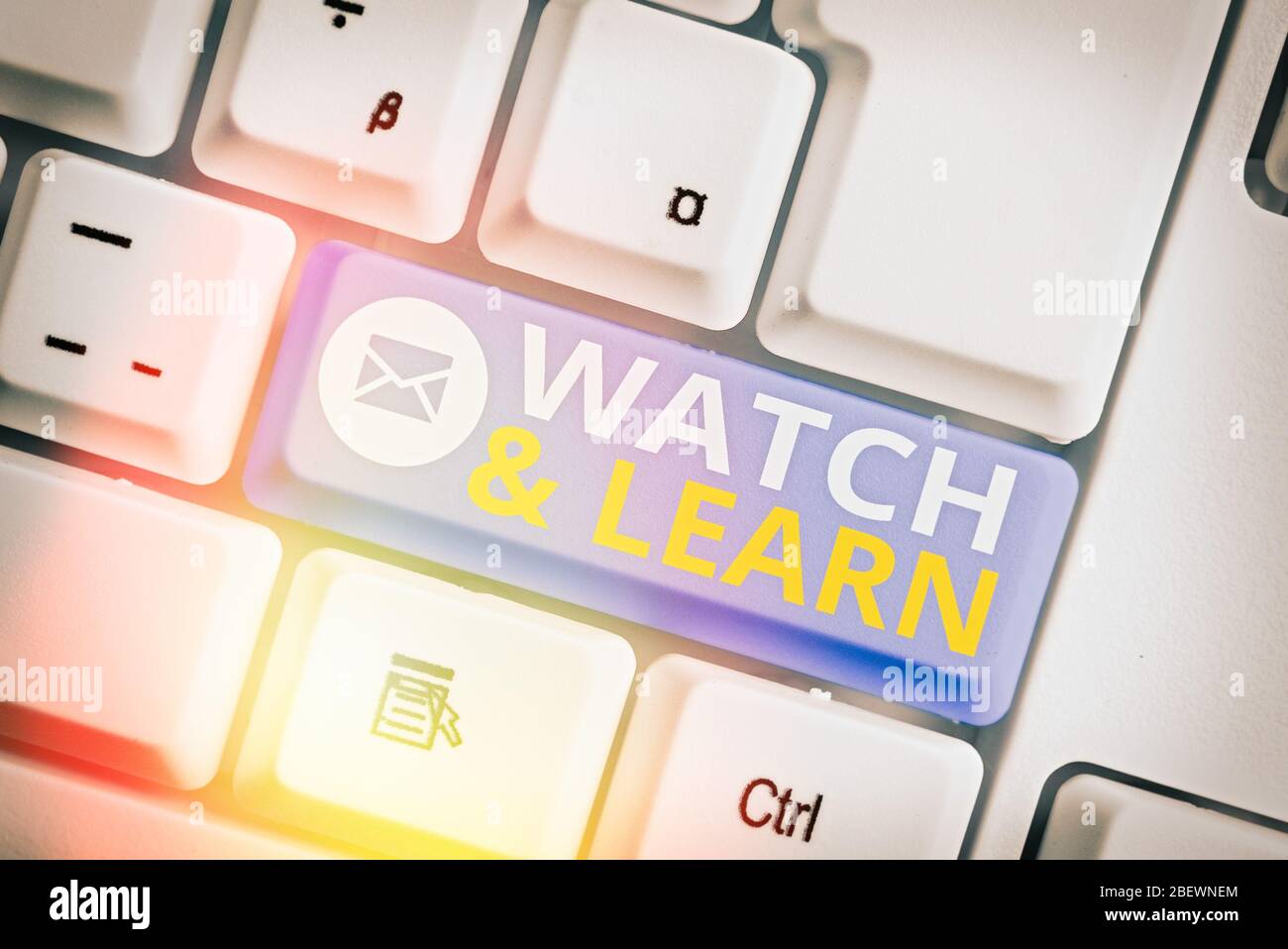 Handwriting text Watch And Learn. Conceptual photo demonstrating an ...