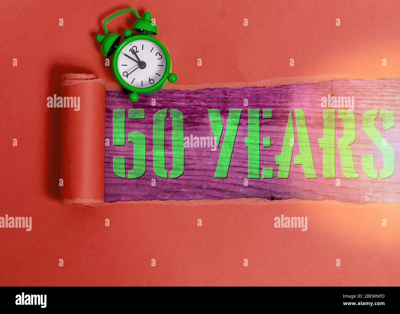 Handwriting text 50 Years. Conceptual photo Honoring Ruby Jubilee ...