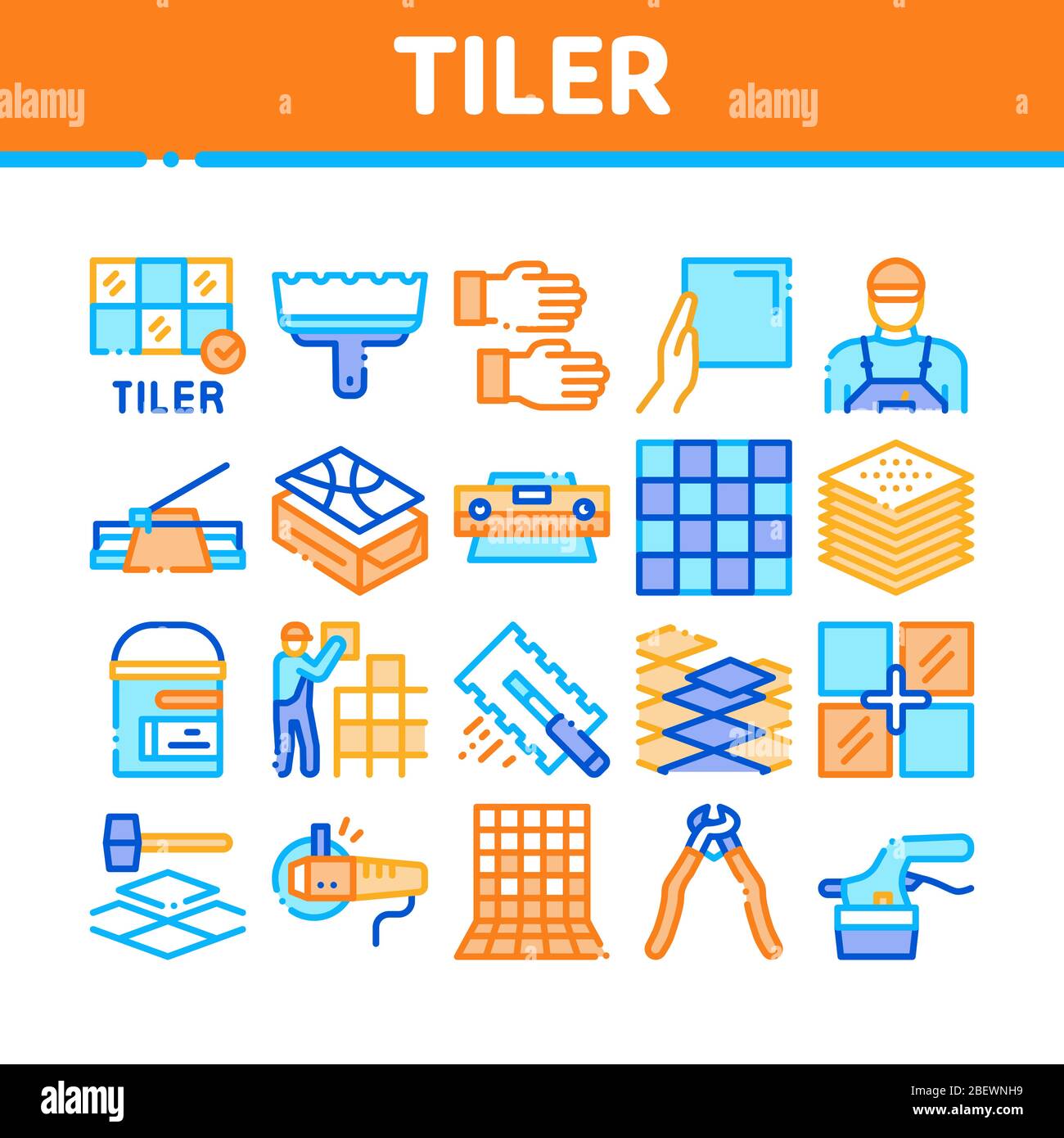 Ceramic tile cutter Stock Vector Images - Alamy