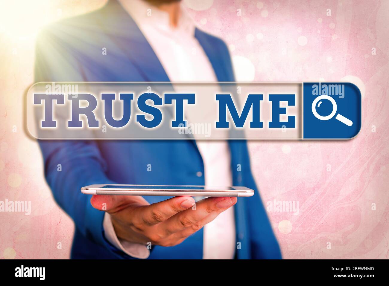 Text sign showing Trust Me. Business photo showcasing Believe Have ...