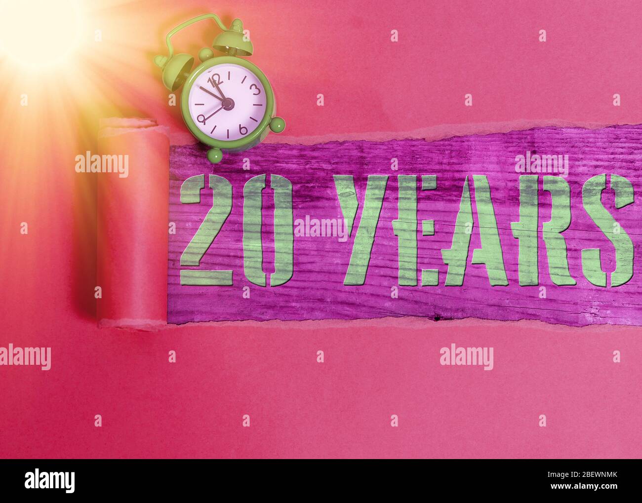Handwriting text 20 Years. Conceptual photo Remembering or honoring ...