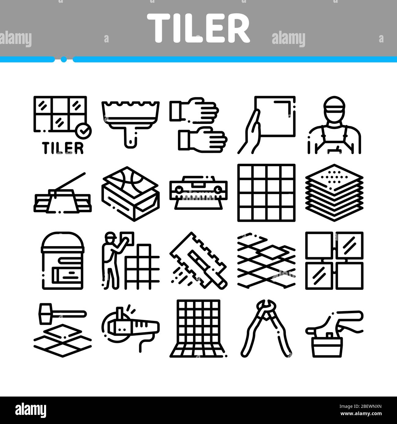 Ceramic tile cutter Stock Vector Images - Alamy