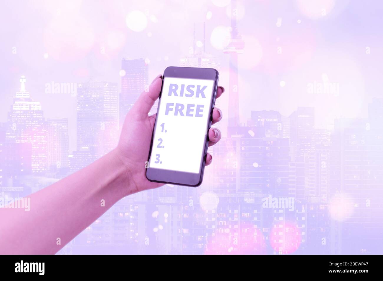 Handwriting text writing Risk Free. Conceptual photo used to describe something that does not ...