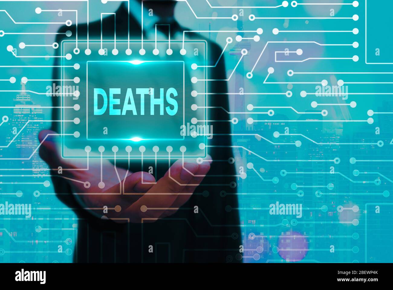 Conceptual hand writing showing Deaths. Concept meaning permanent ...
