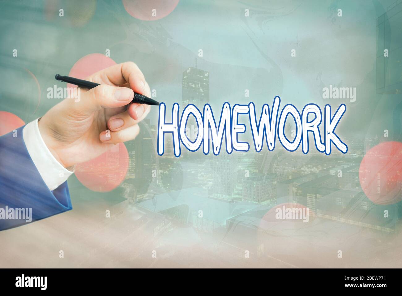 Conceptual hand writing showing Homework. Concept meaning schoolwork ...