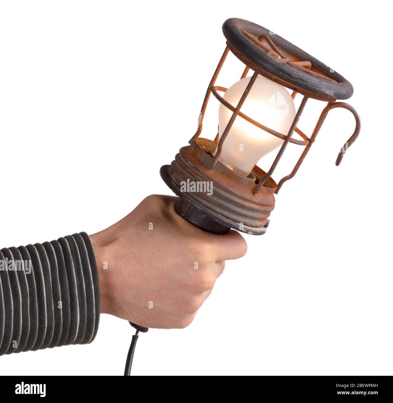 Old vintage light from the 70s, isolated Stock Photo - Alamy