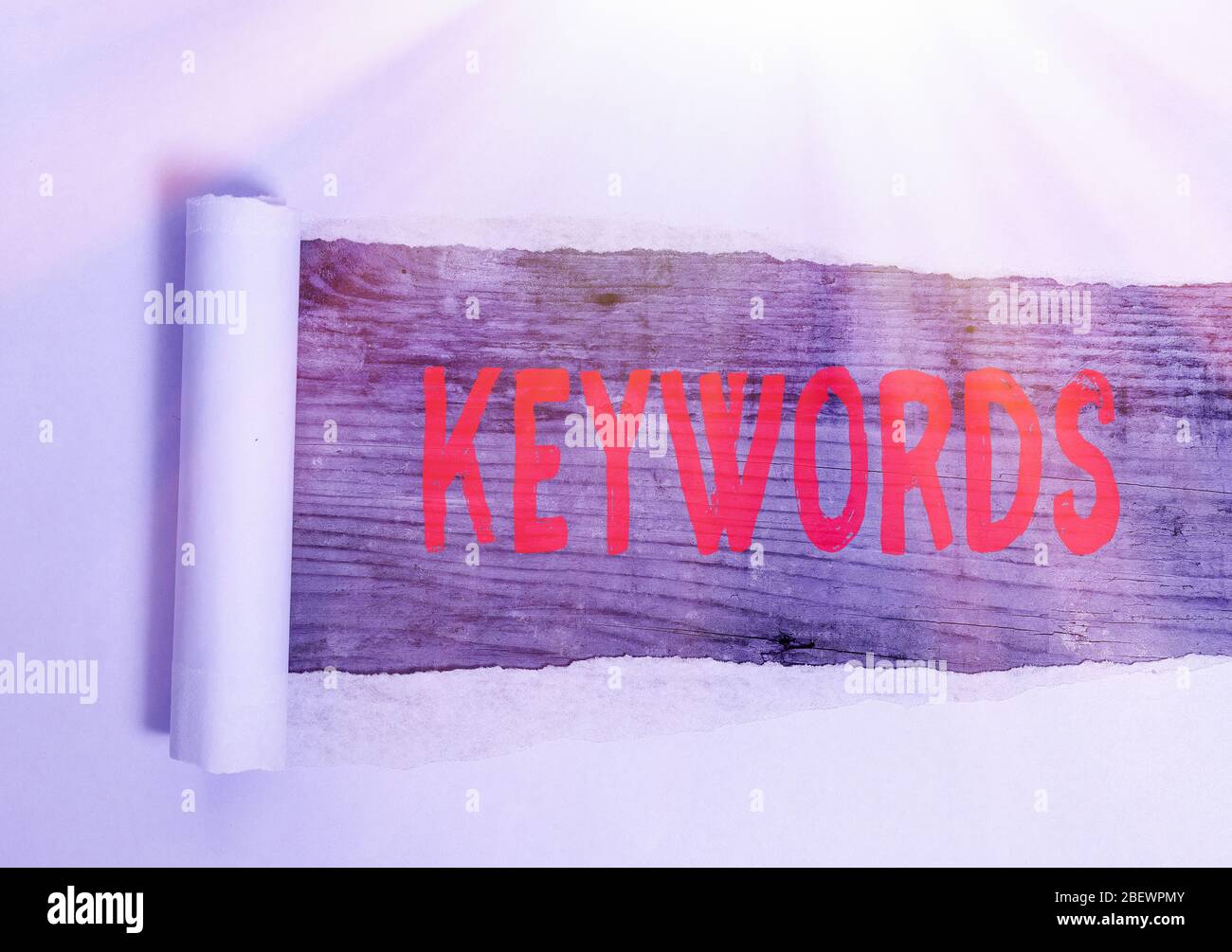 Conceptual hand writing showing Keywords. Concept meaning word which ...