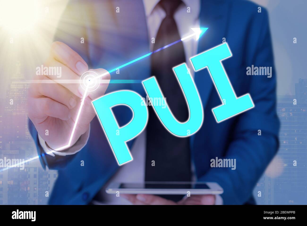 Text sign showing Pui. Business photo text An individual that has acute ...