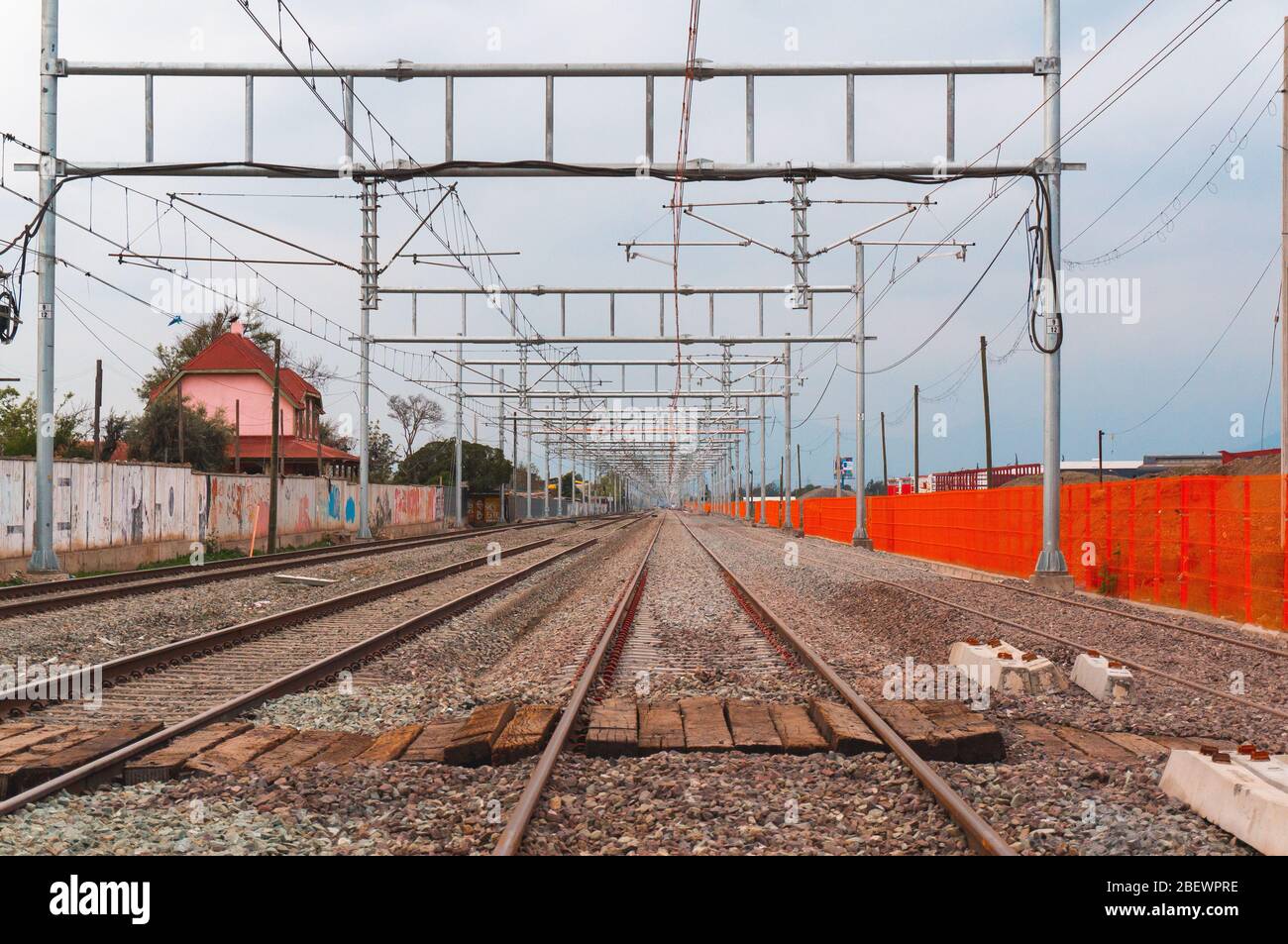 SANTIAGO, CHILE - OCTOBER 2015: A railway in Santiago Stock Photo - Alamy