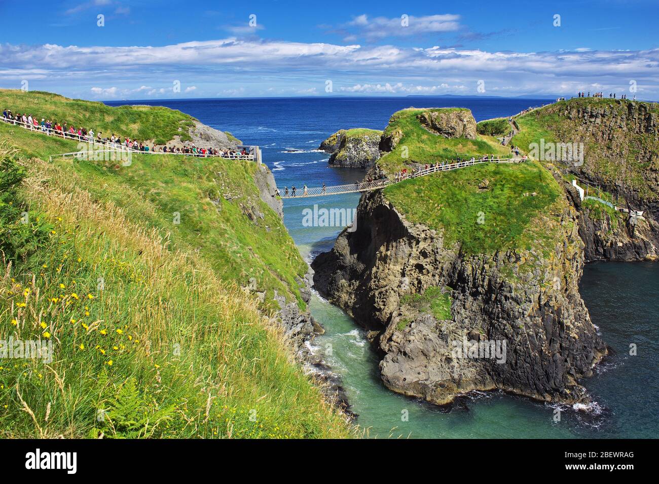 Carrick-a-Rede Rope Bridge, Northern Ireland, UK Stock Photo - Alamy