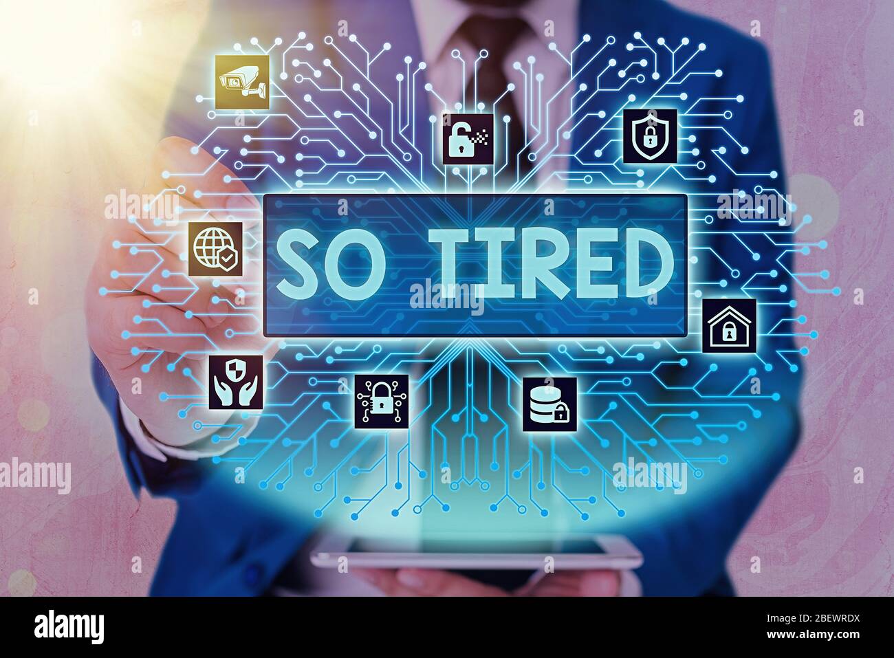 Word writing text So Tired. Business photo showcasing drained of ...