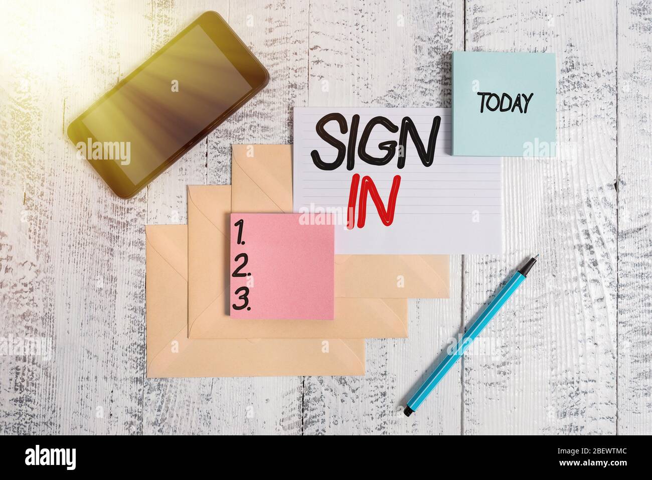 Word writing text Sign In. Business photo showcasing to write your name ...