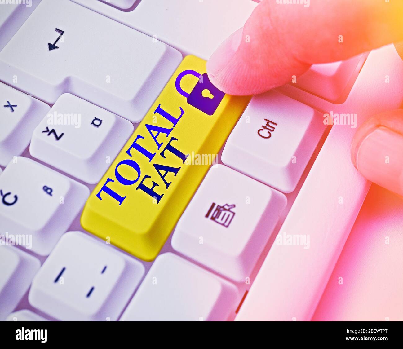 Conceptual hand writing showing Total Fat. Concept meaning combined ...