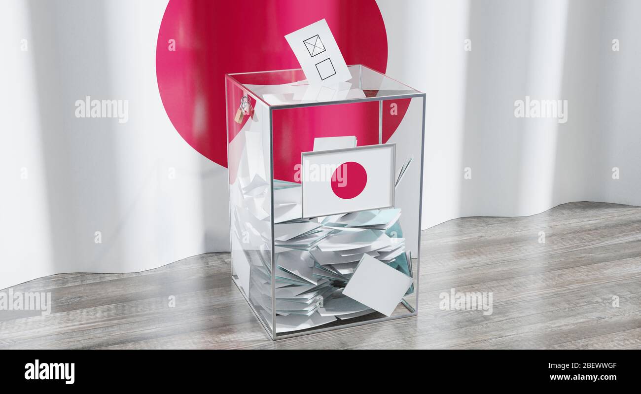 Japan election ballot box hi-res stock photography and images - Alamy