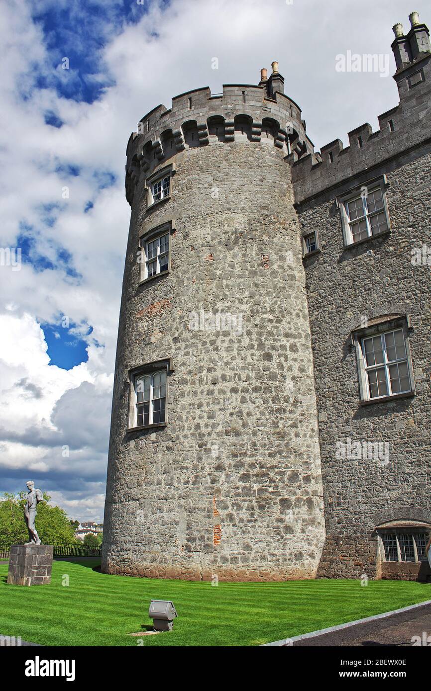 Kilkenny Castle, the vintage fortress, Ireland Stock Photo - Alamy