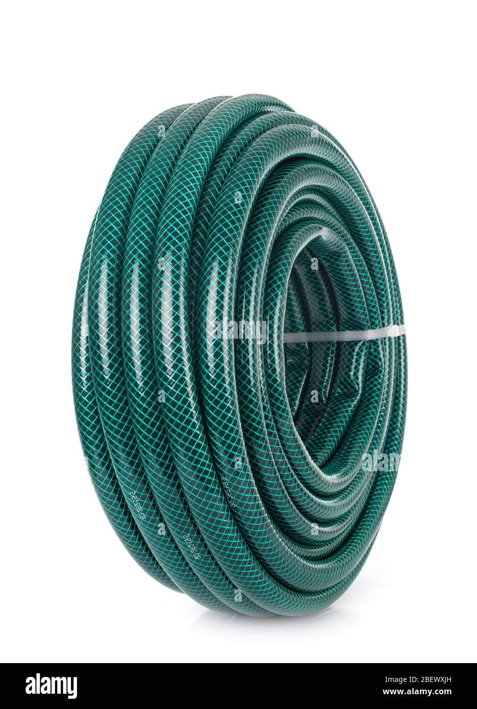 garden hose in front of white background Stock Photo - Alamy