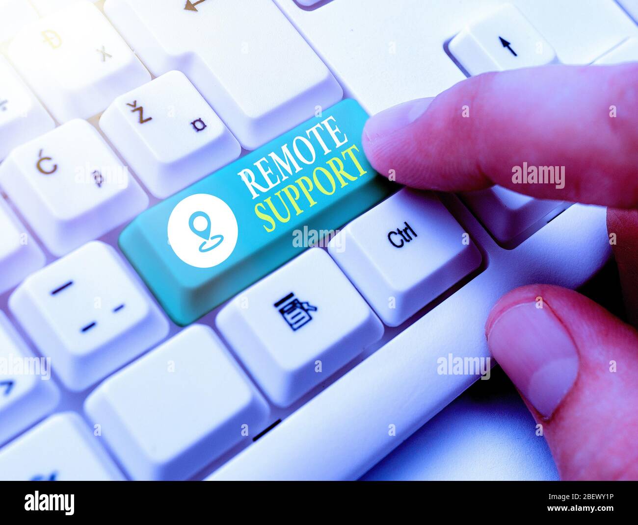 Conceptual hand writing showing Remote Support. Concept meaning type of ...