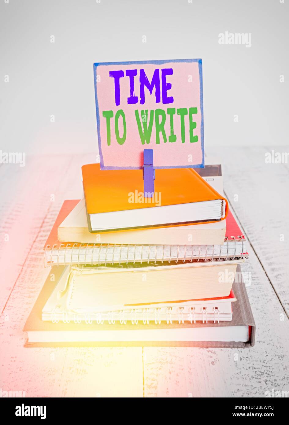 Writing note showing Time To Write. Business concept for to record ...