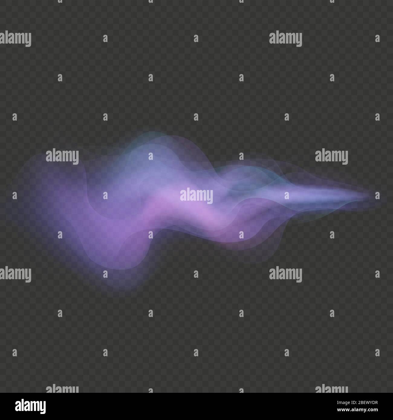 Light wave neon swirl overlay flare trace effect isolated on ...