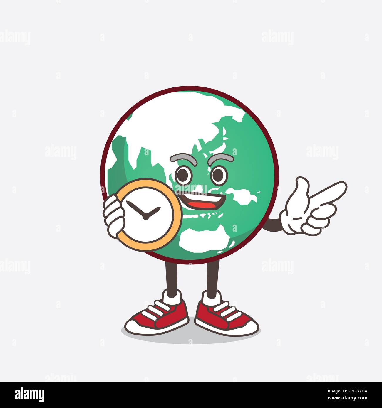 Cartoon character holding planet hi-res stock photography and images ...
