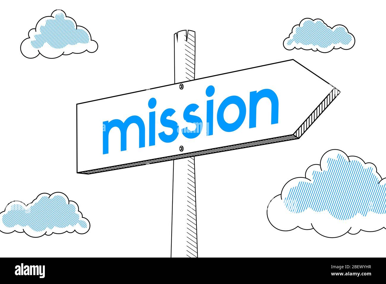 Arrow sign strategy symbol signpost Cut Out Stock Images & Pictures - Alamy