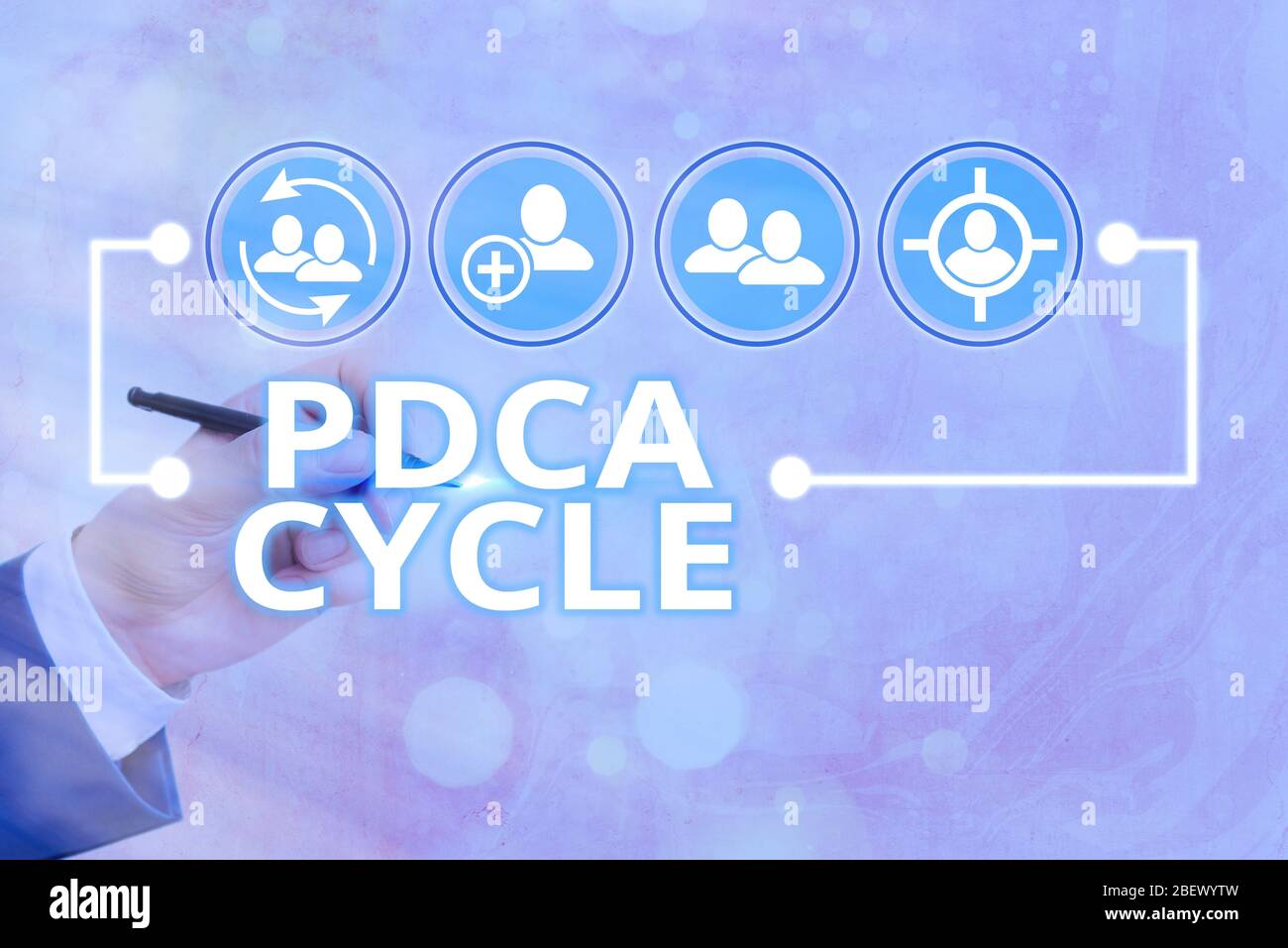 Word writing text Pdca Cycle. Business photo showcasing use to control ...