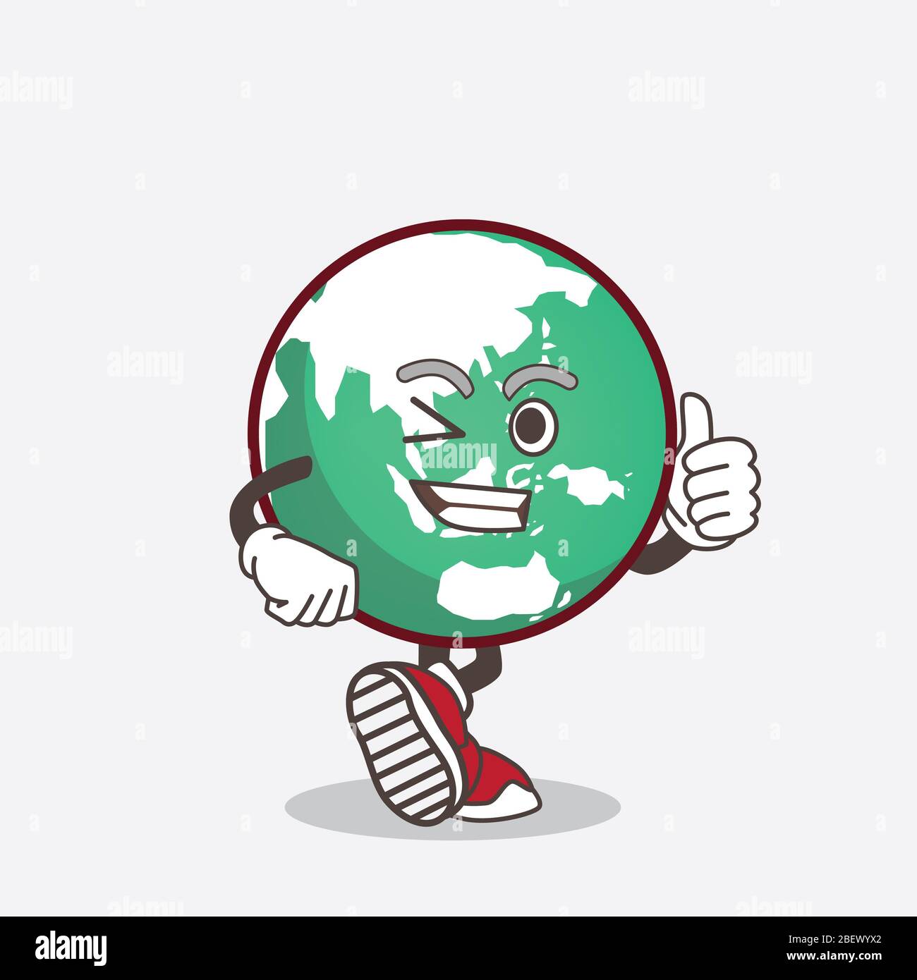 Earth thumbs up globe cartoon hi-res stock photography and images - Alamy
