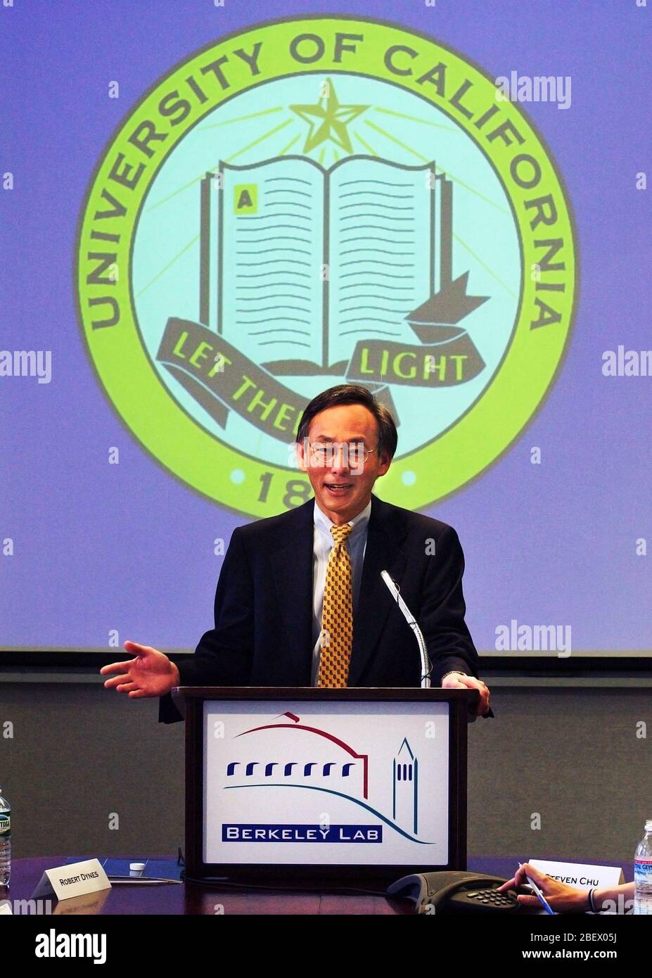 A photo from Steven Chu's time at Berkley Lab, prior to being appointed ...