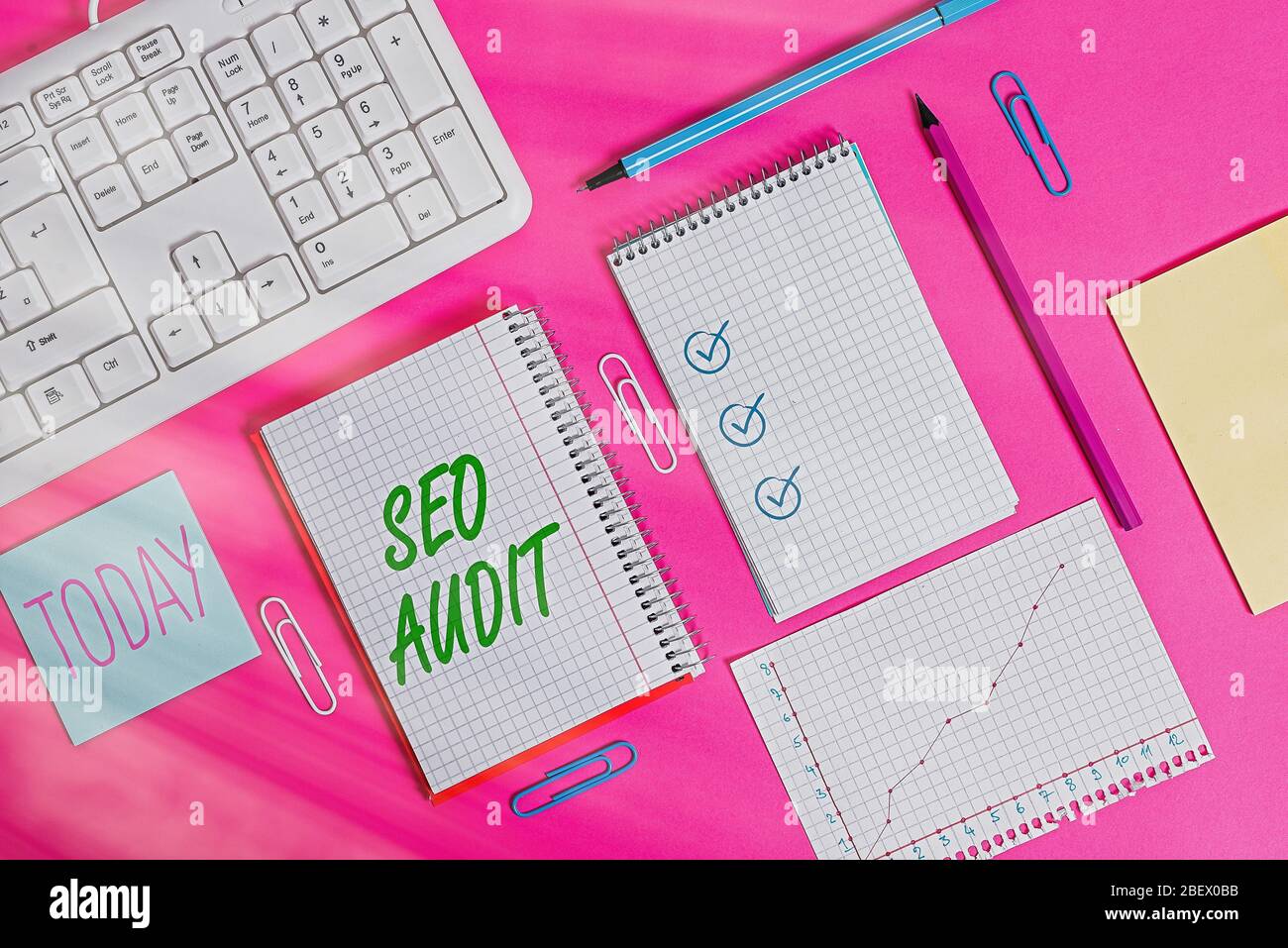 Conceptual hand writing showing Seo Audit. Concept meaning Search Engine Optimization validating ...