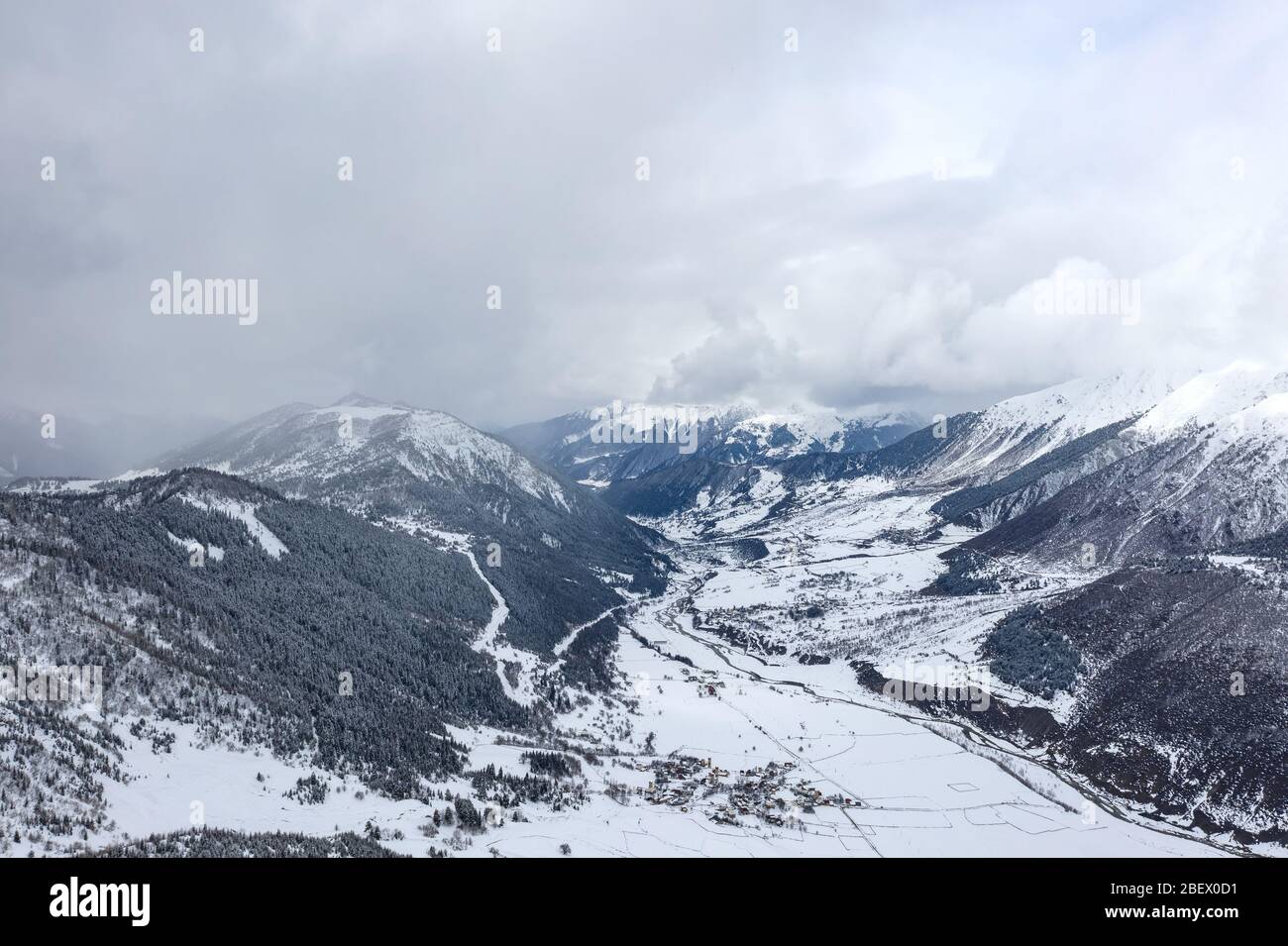 Mestia winter hi-res stock photography and images - Alamy