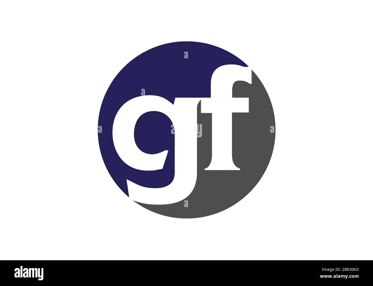 Initial Monogram Letter G F Logo Design Vector Template. GF Letter Logo ...