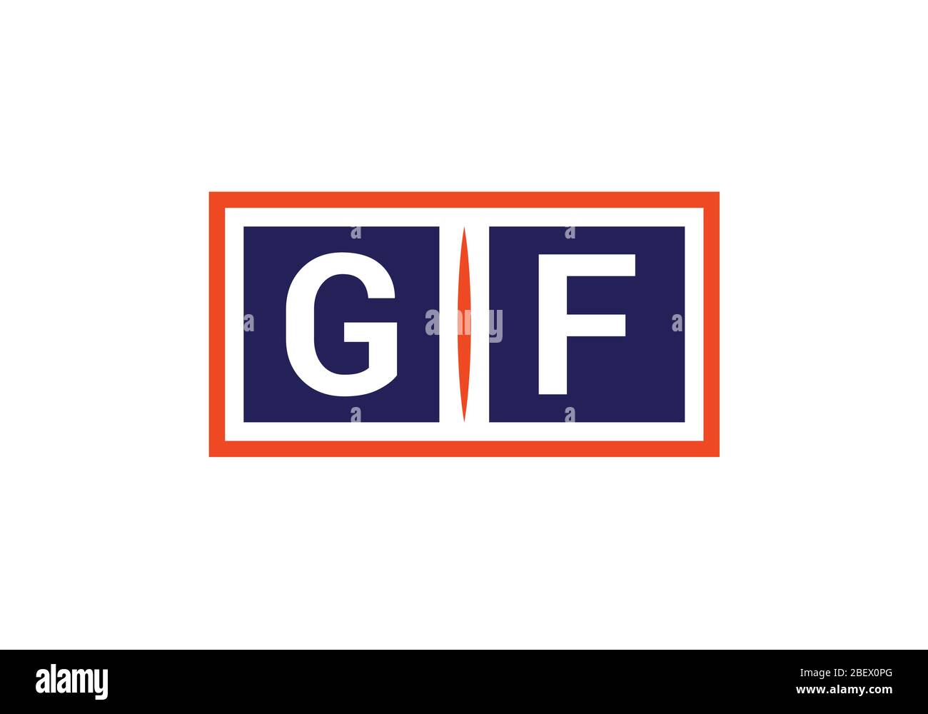 Initial Monogram Letter G F Logo Design Vector Template. GF Letter Logo ...