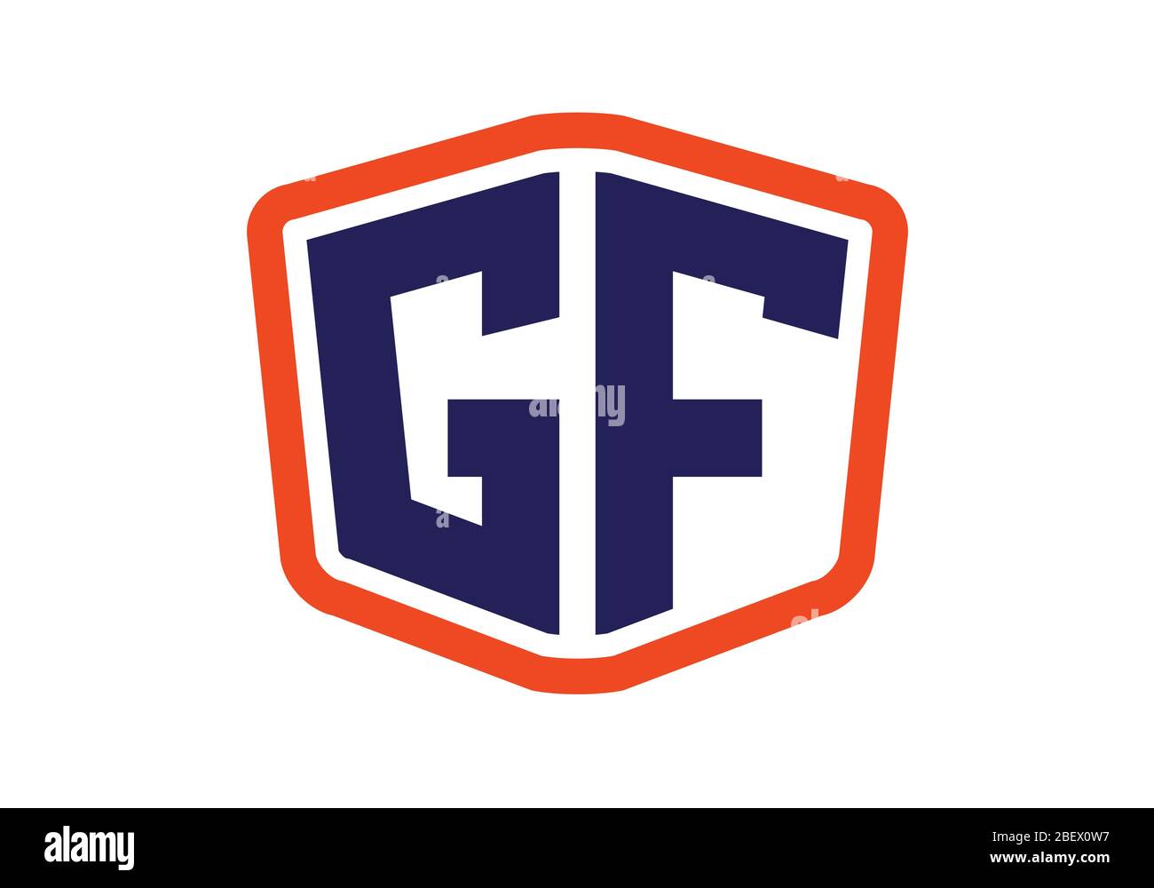 Initial Monogram Letter G F Logo Design Vector Template. GF Letter Logo ...