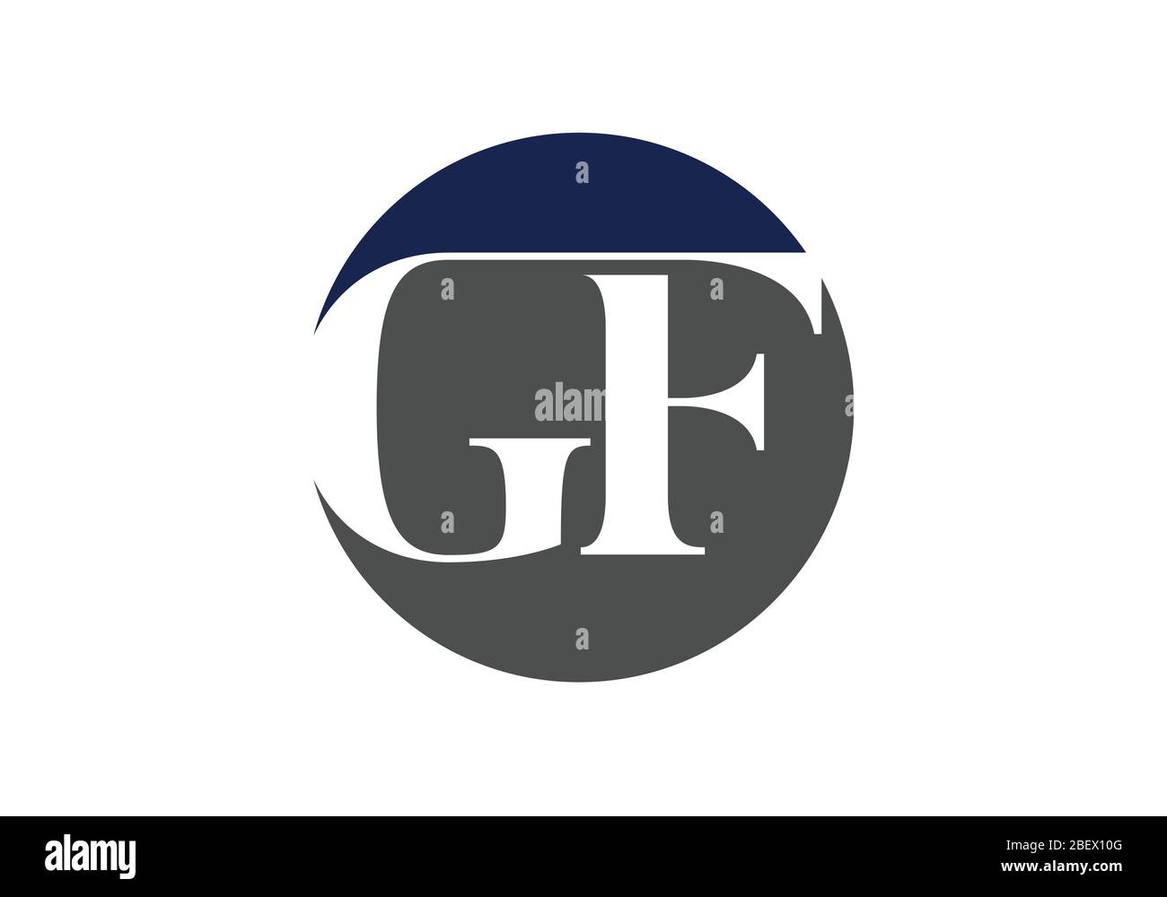 Initial Monogram Letter G F Logo Design Vector Template. GF Letter Logo ...