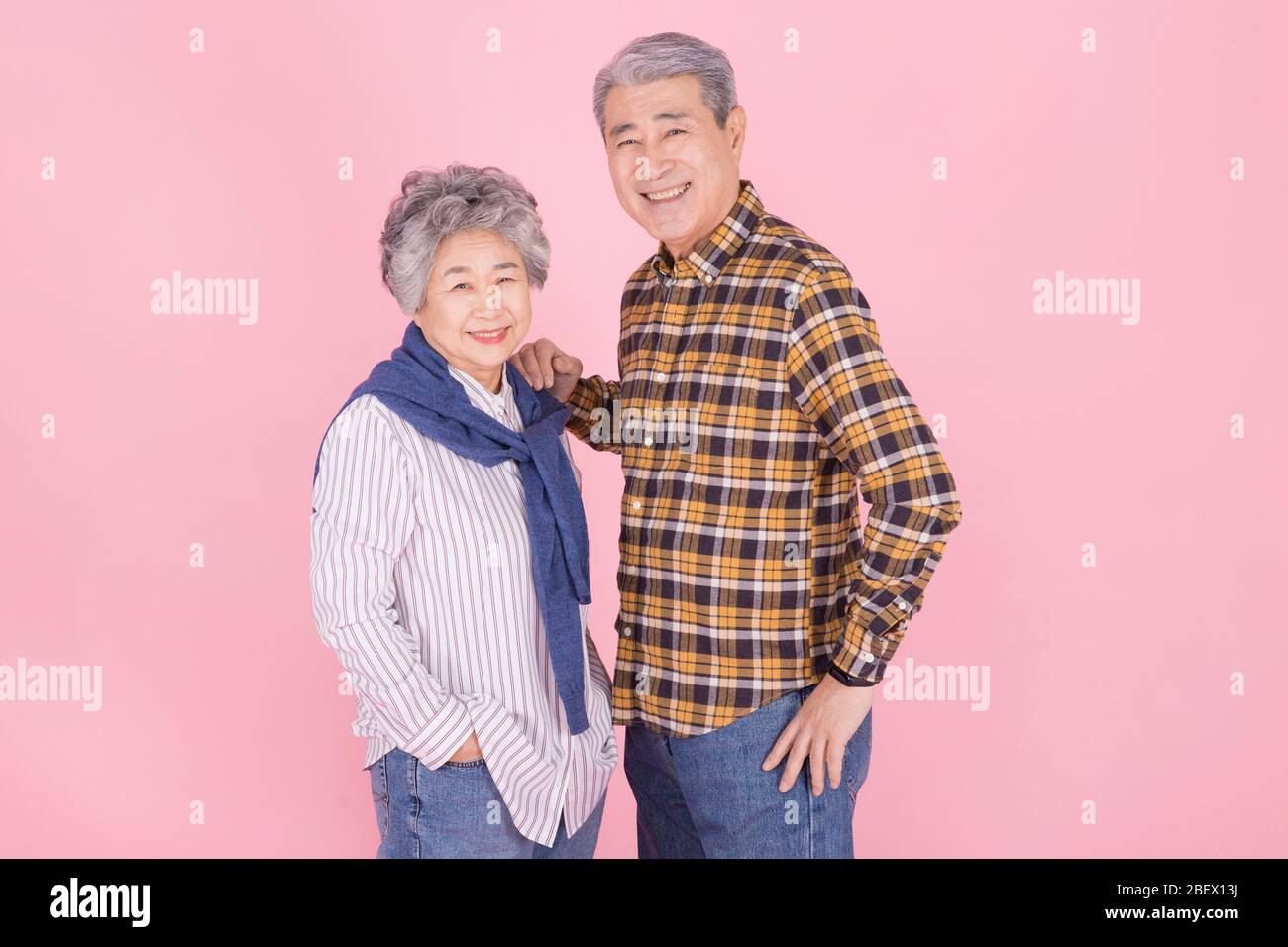 Happy senior life concept. Healthy activities in daily life of senior ...