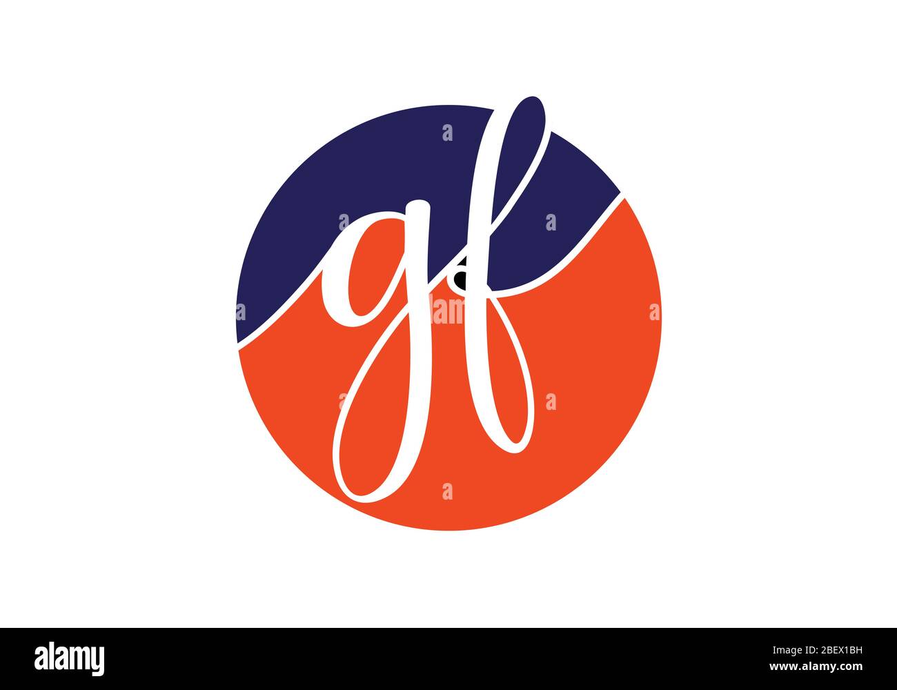 Letter Gf Logo High Resolution Stock Photography and Images - Alamy