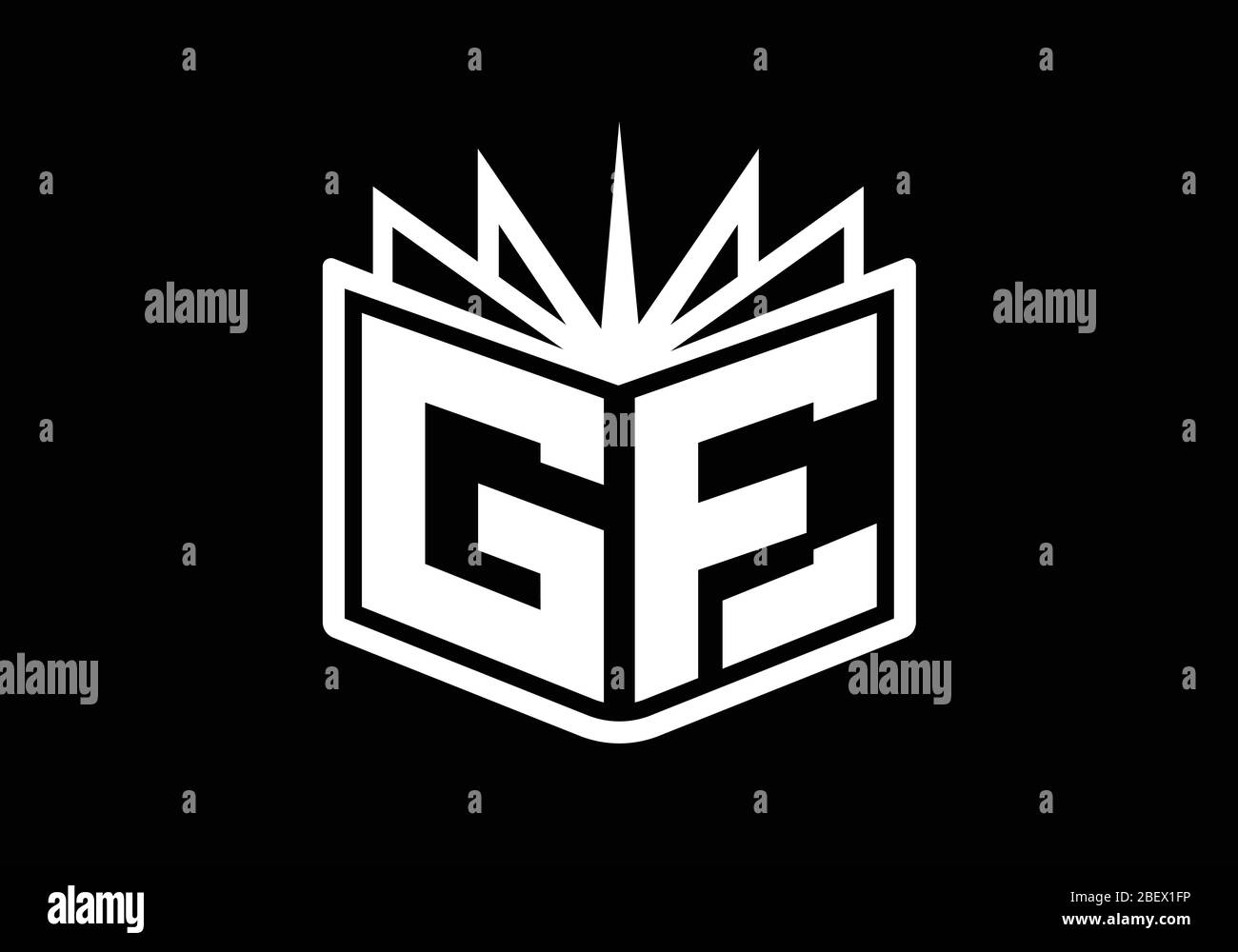 Initial Monogram Letter G F Logo Design Vector Template. GF Letter Logo ...